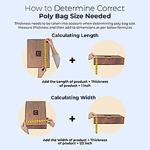 Poly Bags with Suffocation Warning - 24x28 Extra Strong Seal - 100 Pack - Clear Poly Bags - Retail Supply Co