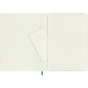 Moleskine Classic Notebook, Soft Cover, XL (7.5" x 9.5") Ruled/Lined, Reef Blue, 192 Pages