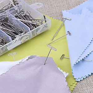 Outus 450 Pieces Steel T-Pins 1 Inch, 1-1/4 Inch, 1-1/2 Inch, 1-3/4 Inch, 2 Inch