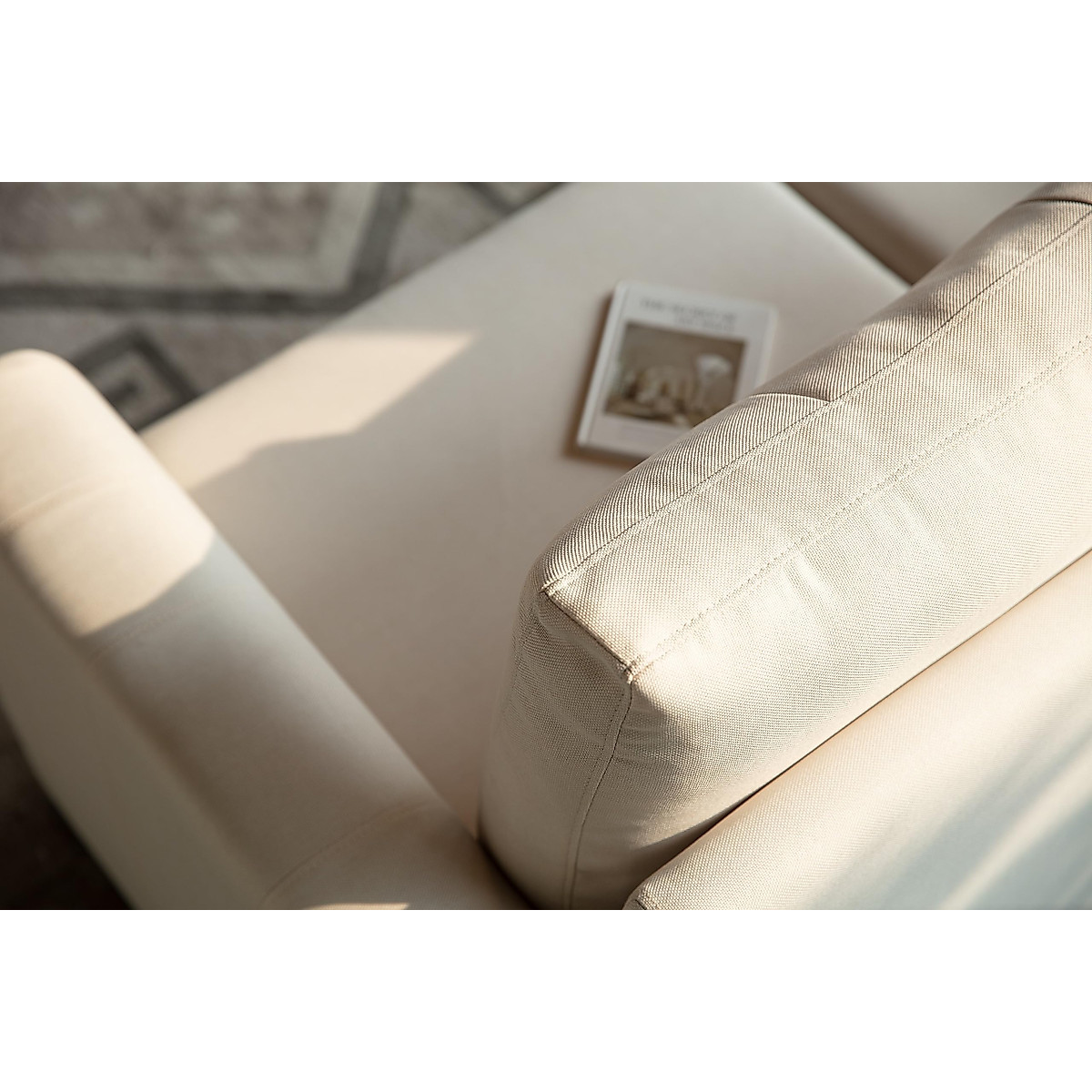 LINSY HOME Oversized Modular Sectional Sofa, RUBIK III 4 Seat Modular Sofa with Ottoman, L Shaped Corner Couch with Storage, All Covers Changeable Washable, Beige