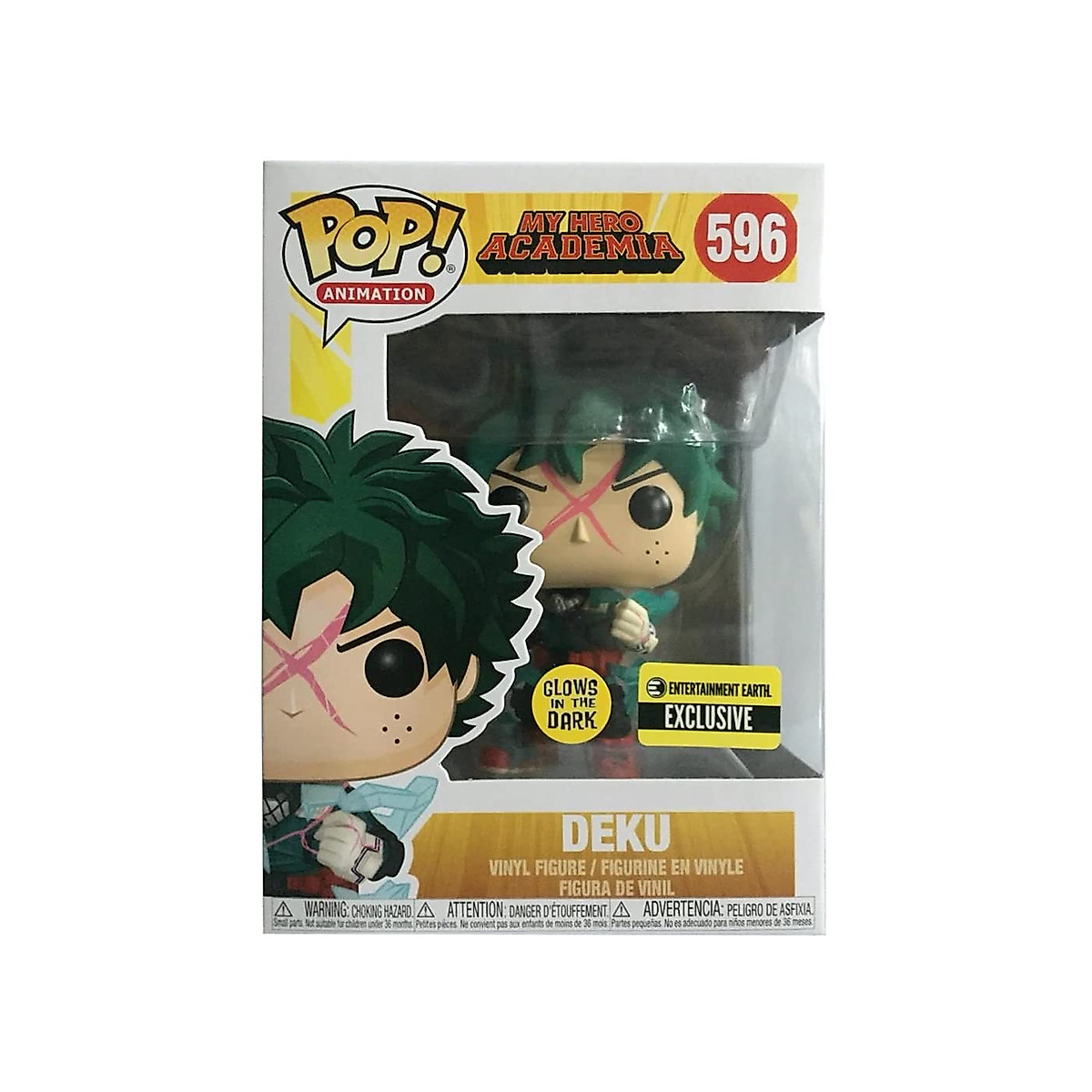 Funko My Hero Academia - Deku Full Cowl (Izuku Midoriya) Glow-in-The-Dark Pop! Vinyl Figure (Bundled with Compatible Pop Box Protector Case)