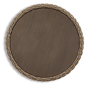 Signature Design by Ashley Danson Bohemian Outdoor End Table, Light Brown