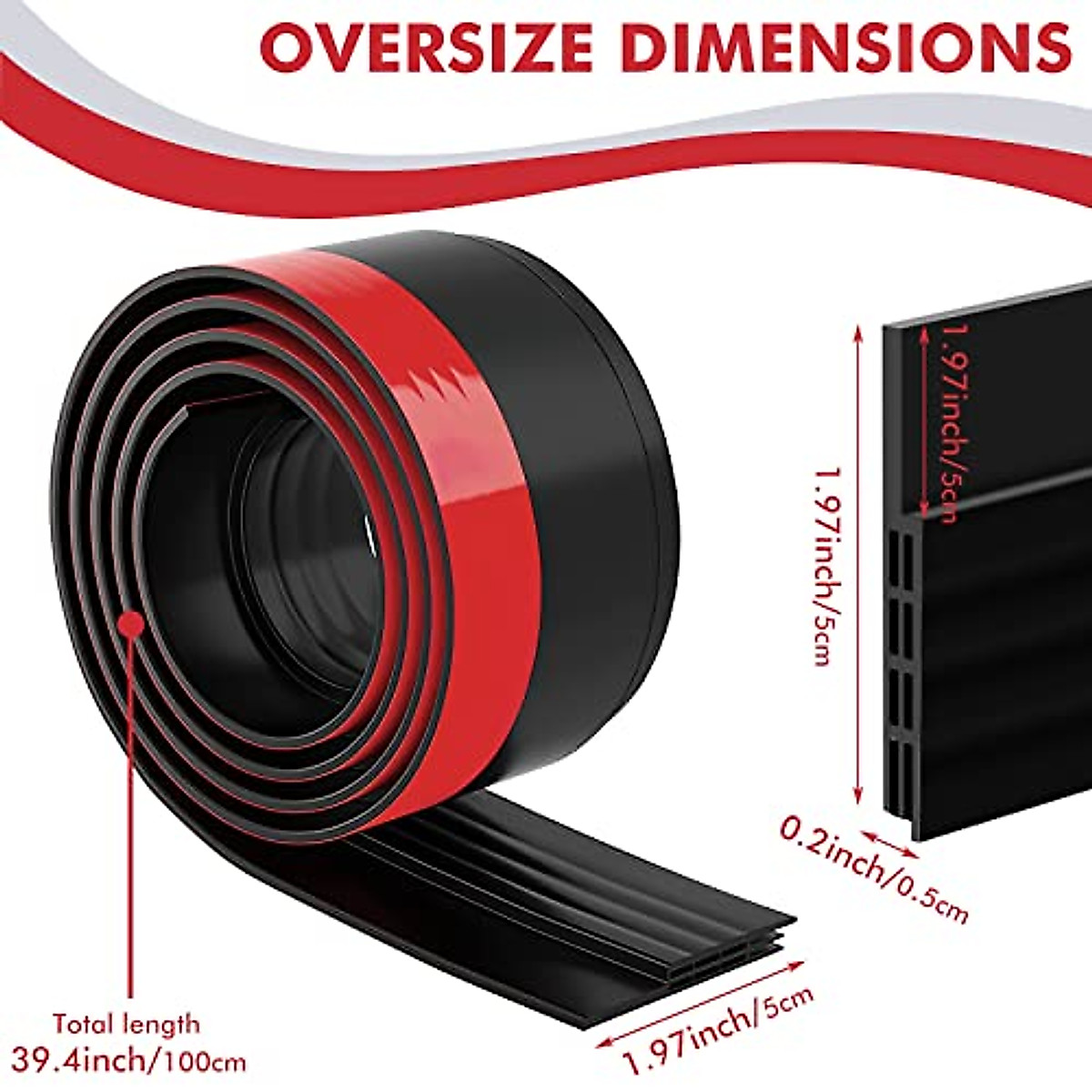 1PCS Door Draft Stopper,Door Sweep for Exterior & Interior Doors,Door Bottom Seal Dust and Noise Insulation Weather Stripping Draft Guard Insulator