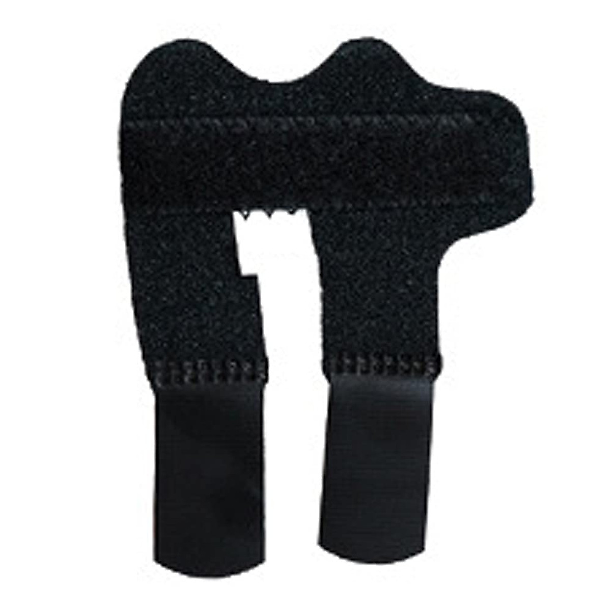Finger Splints 2 Pcs Adjustable Finger Support Brace Breathable Protector Index Finger Immobilization Sleeve for Mallet Injury Fractured Straightening Pain Relief (Color : Black)