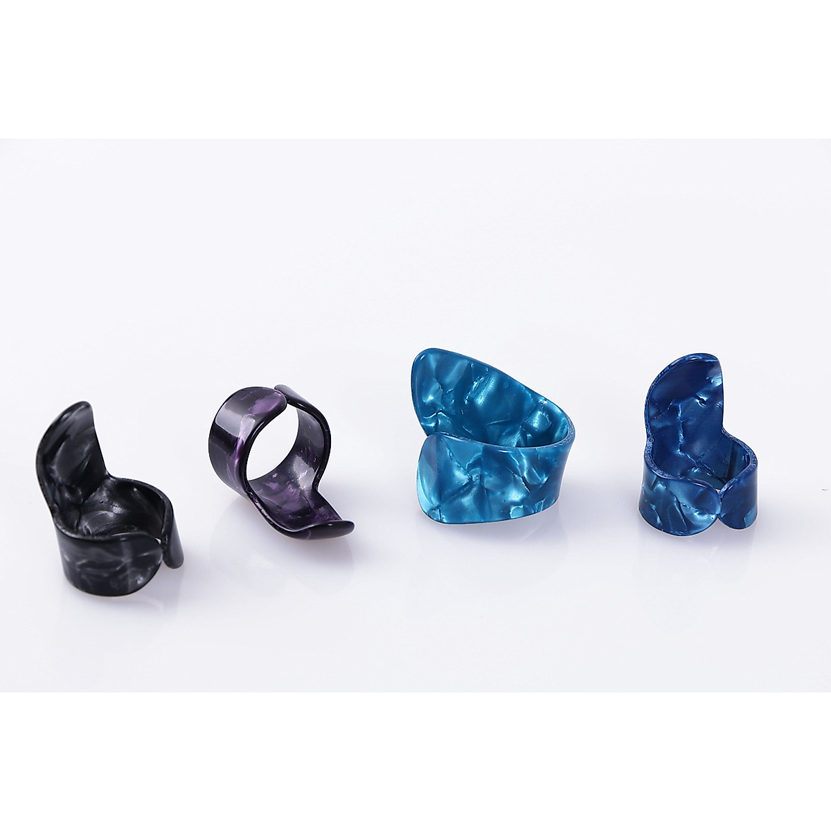 Tupalizy Guitar Picks/Finger Thumb Picks/Silicone Fingertip Protector/Pick Holder Set for Acoustic Guitar Starter and Strings Instrument (Mixed color)