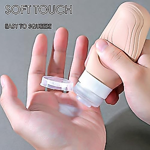 SaineeyCN 12 Pack Travel Size Bottles, Tsa Approved 3oz Travel Size Containers, BPA Free, Leak Proof, Portable Travel Accessories