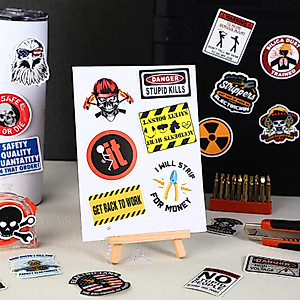 300 Pcs Hard Hat Stickers for Tool Box Helmet, Funny Stickers for Adults Cool Stickers Tool Box Stickers Hard Hat Accessories Decals for Welding Union Military Lineman Electrician