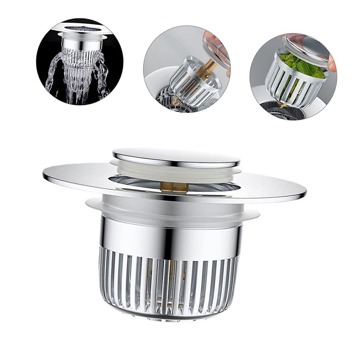 OSALADI 4pcs Kitchen Sink Stopper Strainer Filter Washbasin Plug Bathroom Sink Drainer Bathtub Drain Plug Bathroom Sink Stoppers Bathtub Sink Stopper Sink Plug Brass Toilet Plug