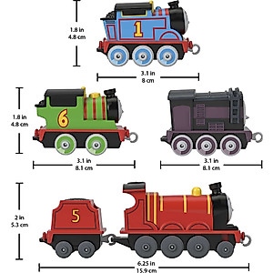 Fisher-Price Thomas Friends of Sodor 5-pack die-cast push-along toy train engines for preschool kids ages 3 years and older [Amazon Exclusive]