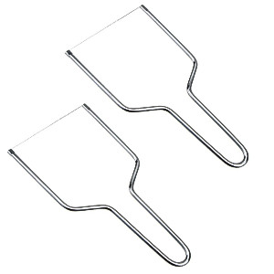 Aliotech 2Pcs Stainless Steel Butter Cheese Wire Cutters Slicers Cheese Slicer with Wire Cheese Cutter for Kitchen Block Cheese and Butter Slicer Tool for soft cheese
