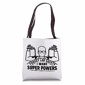Chemistry Lab Super Powers Scientist Student or Teacher Tote Bag