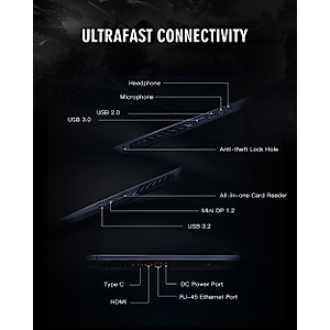 Hasee Z8 (15.6'', i7-11800H, RTX3060), Gaming Laptop, i7-11800H 4.6GHz, 16G DDR4 RAM, 512G NVMe PCIe4.0 SSD, RTX3060 6G GDDR6, 15.6'' 144Hz 1920x1080 FHD IPS Display, RGB KB, WF, BT, Win11, Ore Black