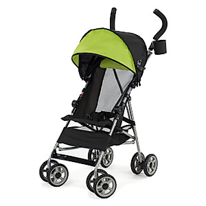 Kolcraft Cloud Lightweight Umbrella Stroller with Large Sun Canopy, Spring Green