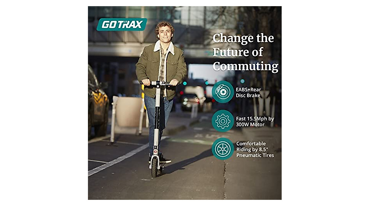 Gotrax XR Ultra Electric Scooter - 18 Miles Range, 15.5 MPH