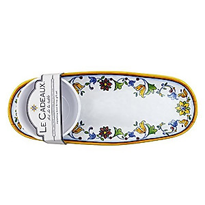 Le Cadeaux Melamine Capri - Tray and Bowl Serving Set