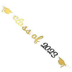 ABOOFAN 1 set of Graduation Banner Decorative Graduation Party Hanging Decor Photo Prop