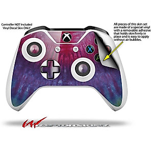 WraptorSkinz Decal Vinyl Skin Wrap compatible with XBOX One S / X Controller - Tie Dye Pink and Purple Stripes (CONTROLLER NOT INCLUDED)