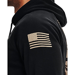 Under Armour mens New Freedom Flag Hoodie, Black (002)/None, X-Large