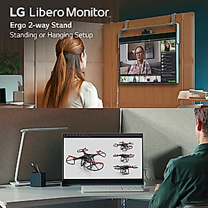 LG 27MQ70QC-S.AUS 27" QHD IPS HDR 10 Libero Monitor with Detachable Full HD Webcam