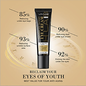 LPH LAB Temporary Eye Tightener Eye Cream, Instant Reduces Under-Eye Bags, Dark Circles&Puffiness, Anti Aging Fine Lines, Firm That Delicate Skin Under Your Eyes 0.5 oz