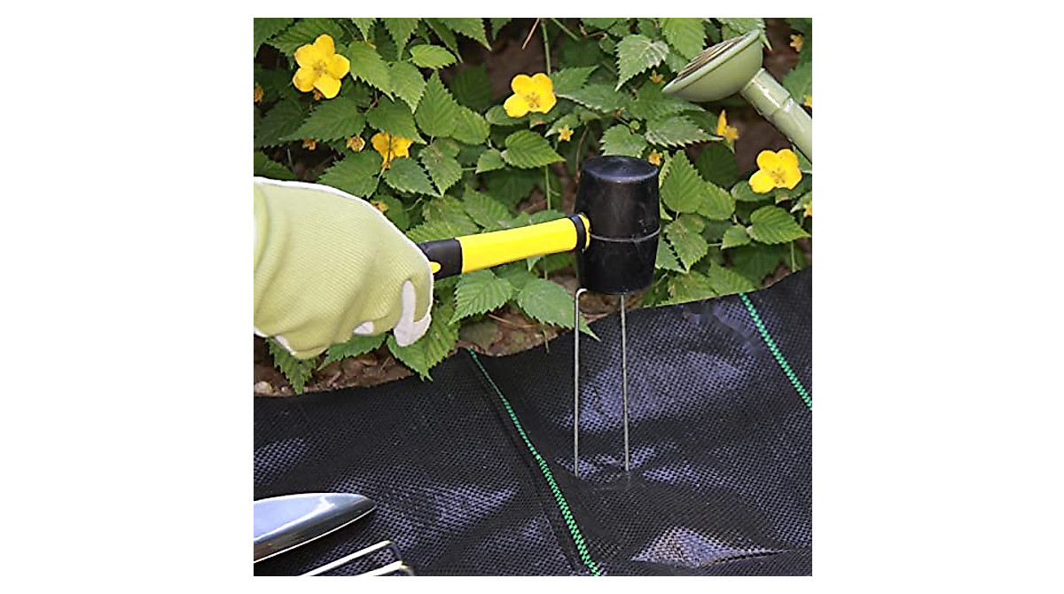 Garden Sod Staples 50 Pack - 8-inch Galvanized Steel Spikes