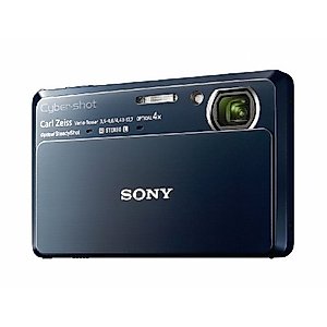 Sony DSC-TX7 10.2MP CMOS Digital Camera with 4x Zoom with Optical Steady Shot Image Stabilization and 3.5 inch Touch Screen LCD (Blue)