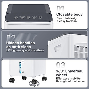 Portable Air Conditioners, 1.45 Gal Evaporative Air Cooler, Portable AC Cooling Fan w/ 3 Spds & Cooling Mode & Timer, Swamp Cooler w/Remote, Windowless Air Conditioner Portable for Room Home