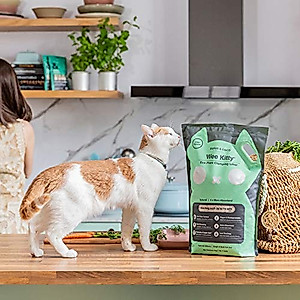 Rufus & Coco Wee Kitty Eco Plant Tofu Cat Litter | Natural Flushable Clumping Cat Litter | Low Tracking Biodegradable Soy Pellets | Super Absorbent Soy Bean Fibres 8.8 lbs