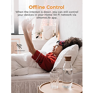 Smart Plug WiFi Outlet Work with Apple HomeKit, Siri, Alexa, Google Home, Refoss Smart Socket with Timer Function, Remote Control, No Hub Required, 15A, 2 Pack