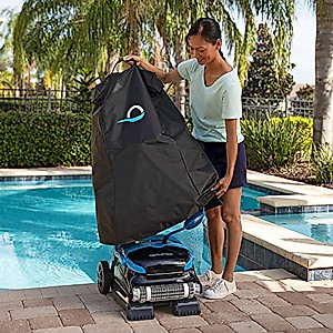 Dolphin Nautilus CC Plus Robotic Pool Vacuum Cleaner with Wi-Fi Control — Included Universal Caddy and Classic Caddy Cover — Ideal for Above/In-Ground Pools up to 50 FT in Length