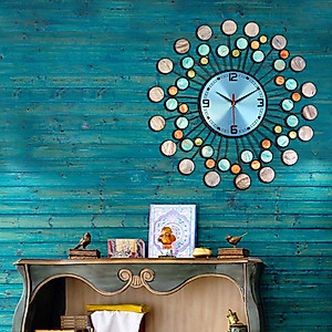 Petift Hands Quartz Wall Clock Movement Mechanisms Battery Operated for DIY Clock Repair Part Replacement(Hour,Minute and Second Hands Included)