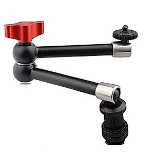 CAMVATE 11 inch Adjustable Articulating Friction Magic Arm Compatible with LCD Monitor, DSLR Camera Rig, LED Lights, Flash Light - 1477