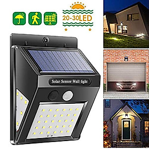 Yolispa 30LED / 40LED 3 Sides PIR Motion Sensor Solar Wall Light Outdoor Garden Lamp0 3 Sides Solar ed Wall Light Solar Wall PIR Motion Sensor PIR Motion Sensor 3 Sides Solar ed Wall Light Solar