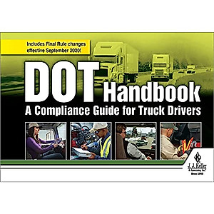 DOT Handbook: A Compliance Guide for Truck Drivers (5" W x 7" H, English, Spiral Bound) - Provides References for FMCSA and DOT Regulations