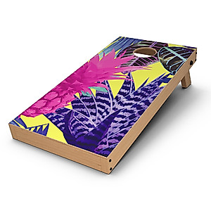 Design Skinz Summer Tropical Skin Set for Cornhole (Skin Only) - Hype Fluorescent Summer Pineapple Pattern