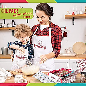 Baketivity Vanilla Cake Pops Making Kit for Kids - DIY Baking Set with Pre-Measured Ingredients - Party Supply Kit for Children Ages 6 and Up - Best Gift Idea for Boys and Girls