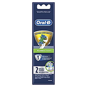 Oral-B FlossAction Electric Toothbrush Replacement Brush Heads Refill, 2 Count