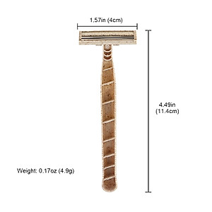 Eco-Friendly Razor | Disposable | Recycled Material | Men & Women Shaving Razor | Twin Blade | Biodegradable Wheat Straw, 50 Count (Pack of 1)