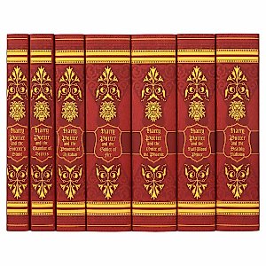 Juniper Books Harry Potter Boxed Set: Gryffindor Edition | 7 Hardcover Volumes with Custom Designed Art Book Covers | Author J.K. Rowling | Includes All 7 Volumes