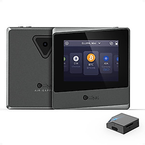 ELLIPAL Hardware Wallet, Air-gapped & Internet Isolated Security Crypto Wallet Titan Mini, 10000 coins &Token, Anti-Disassemble &Tamper Cold Wallet, Cold Storage for BTC/XRP/ETH/XLM/USDT/LTC