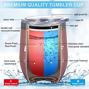 Thank You Gifts Coworker Leaving Farewell Appreciation Gifts with 12 oz Thank You for Being Awesome Wine Tumbler and Difference Keychains Gifts for Father Colleague Teacher Friends (Classic, 8 Pcs)