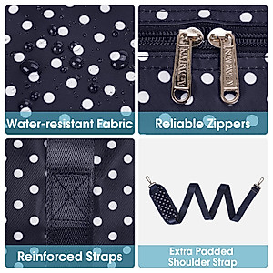 Small Carry On Bag For Spirit Airlines Personal Item Bag 18x14x8 Foldable Travel Duffel Bag Underseat Carry on Luggage for Women and Men 25L (Polka Dot)