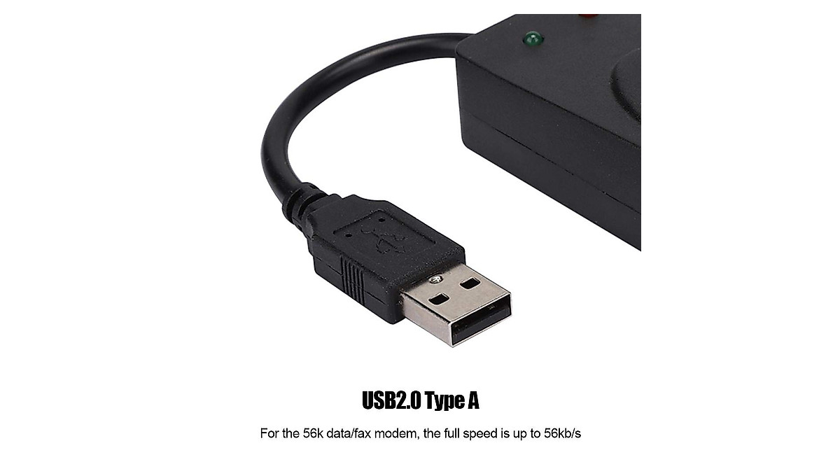 Ideal USB 56K Modem for Internet & Fax | Compatible with Windows