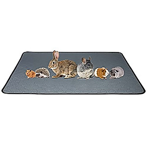 Guinea Pig Fleece Cage Liners, Washable & Reusable Guinea Pig Pee Pads, Waterproof & Anti Slip Guinea Pig Bedding for C&C Guinea Pig Cages, Highly Absorbent Pee Pad for Hamsters, Rabbits, Dog, Puppies