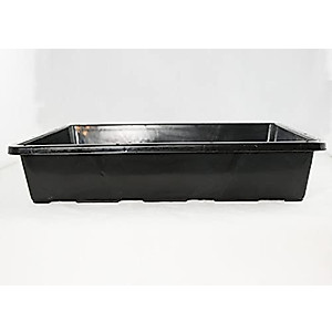 Calibonsai 2 x Black Plastic Tray for Propagation, Bonsai Forest/Group Planting 15"x 12"x 3"