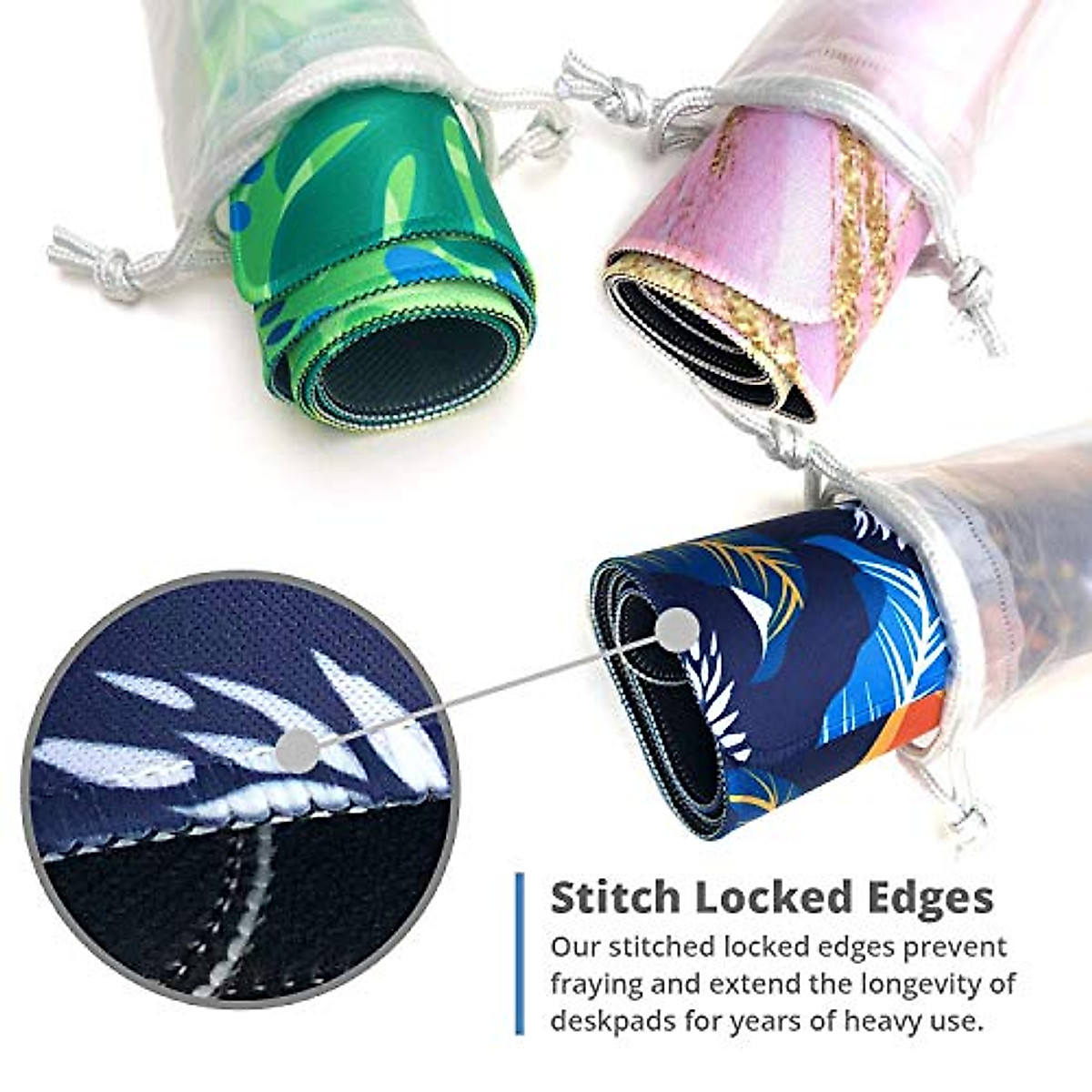 French Koko Large Mouse Pad Long Desk Mat Keyboard Pad Desktop Accessories Home School College Decor Supplies Pretty Extended Mousepad Big Office Essentials Women Girls XL Plant Pink Green Cute Cactus