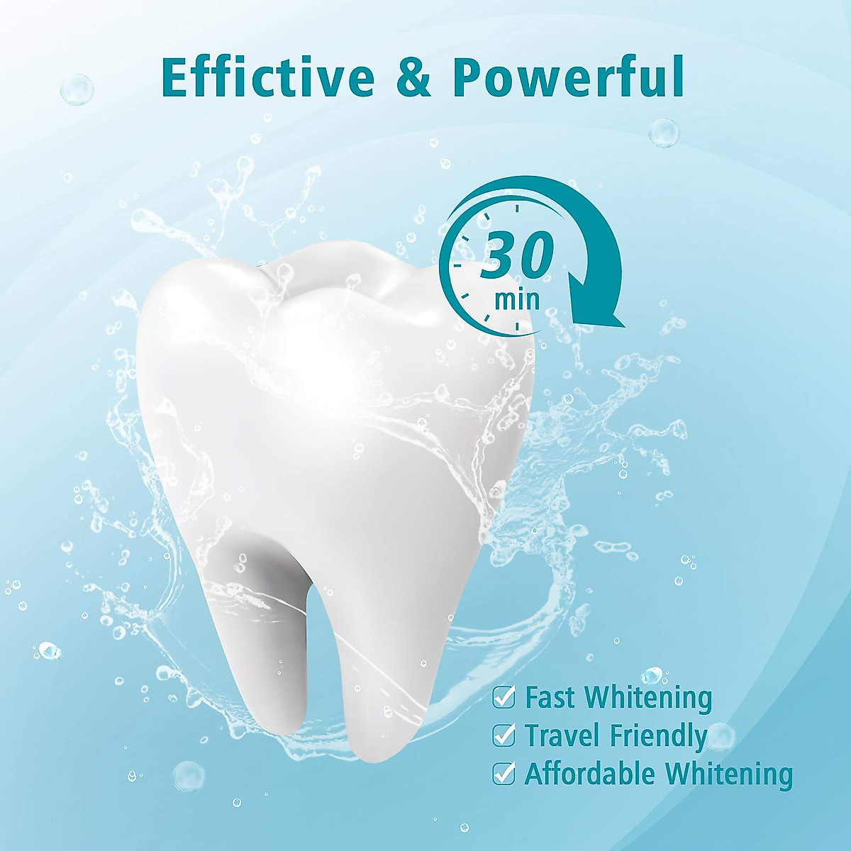 Teeth Whitening Gel, DOUCEUR 3pcs Teeth Whitening Pen Teeth Bleaching Whitening Teeth, No Sensitivity and Painless