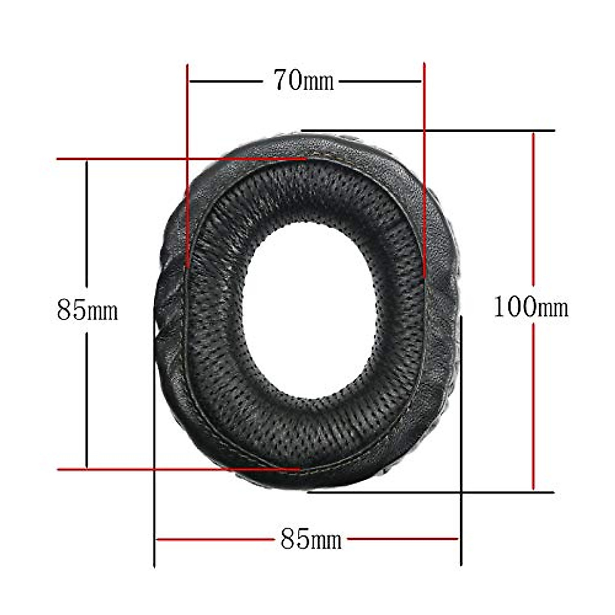 NewFantasia Replacement Earpads Compatible with Audio Technica ATH-M50x, ATH-M40x, M50S, M20x, M30x, ATH-SX1 Headphones Sheepskin Leather Memory Foam Ear Cushions