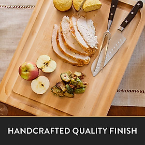 John Boos Block RA02-GRV Maple Wood Edge Grain Reversible Cutting Board with Juice Moat, 20 Inches x 15 Inches x 2.25 Inches