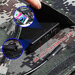 DSJ Foldable Monocrystalline Solar Panel - 150W Portable Solar Charger with Connector Kit & Alligato Clip for Charging Smartphone, Power Banks